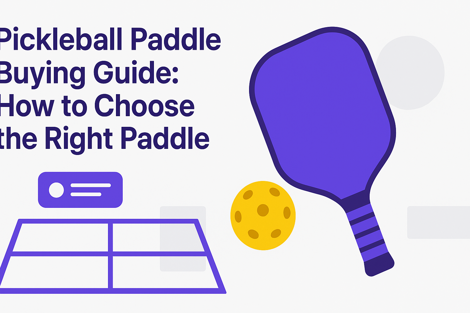 Pickleball Paddle Buying Guide: How to Choose the Right Paddle ...